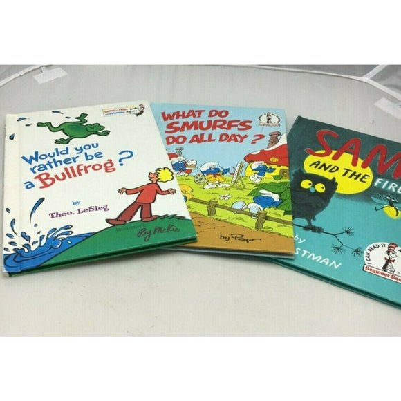 Other | Vtg Dr Seuss Sam The Firefly Be A Bullfrog Smurfs Set 3 ...